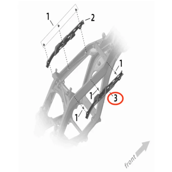 Ultra Bee Battery Position Bracket (Right) - surron parts