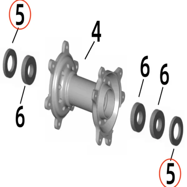 Ultra Bee Rear Wheel Hub Seal - surron parts